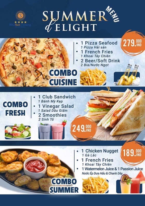 A Summer Delight With Combo Cuisine - BlueSun Danang Beach Hotel